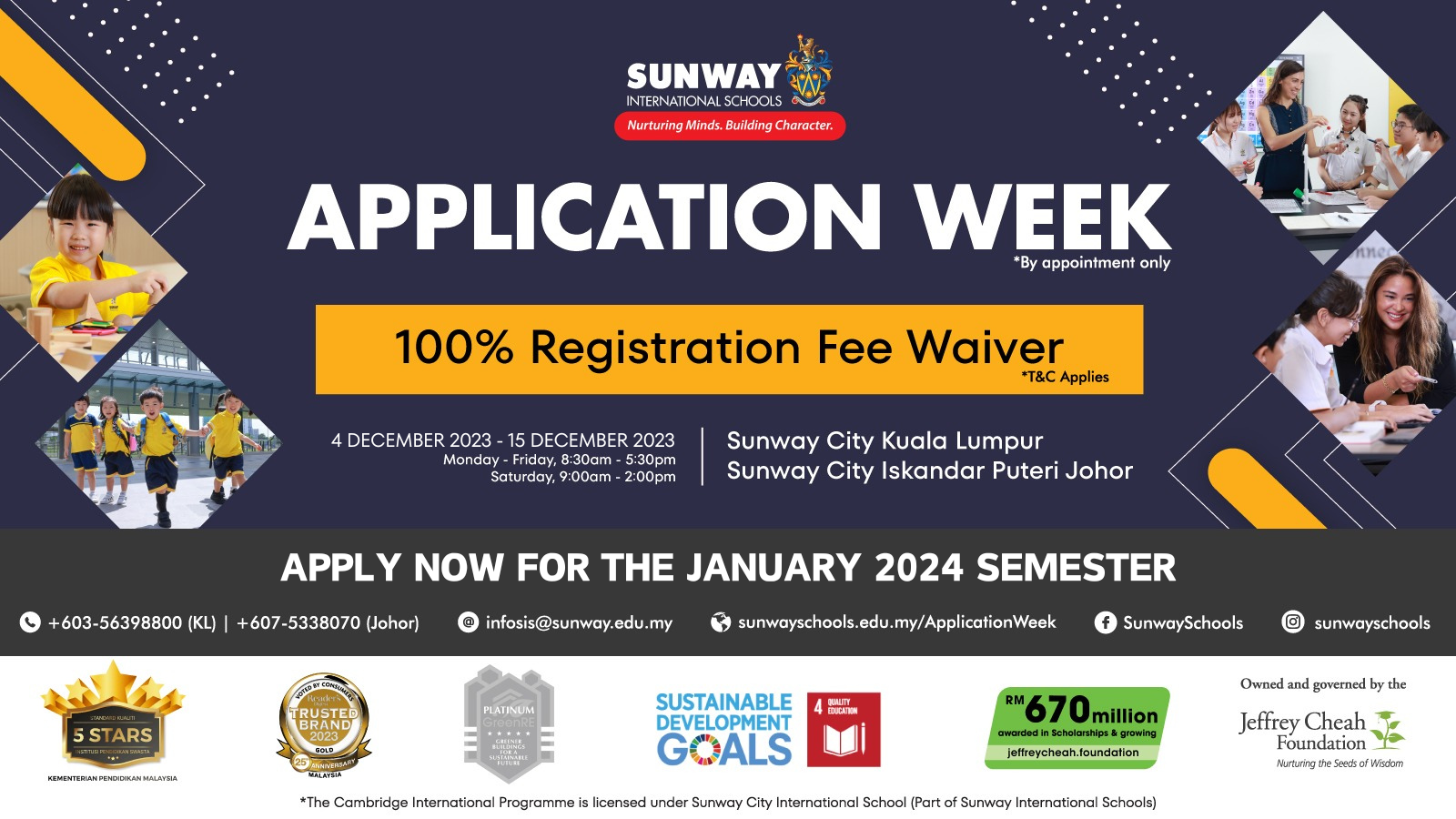 SIS Application Week | Sunway International Schools